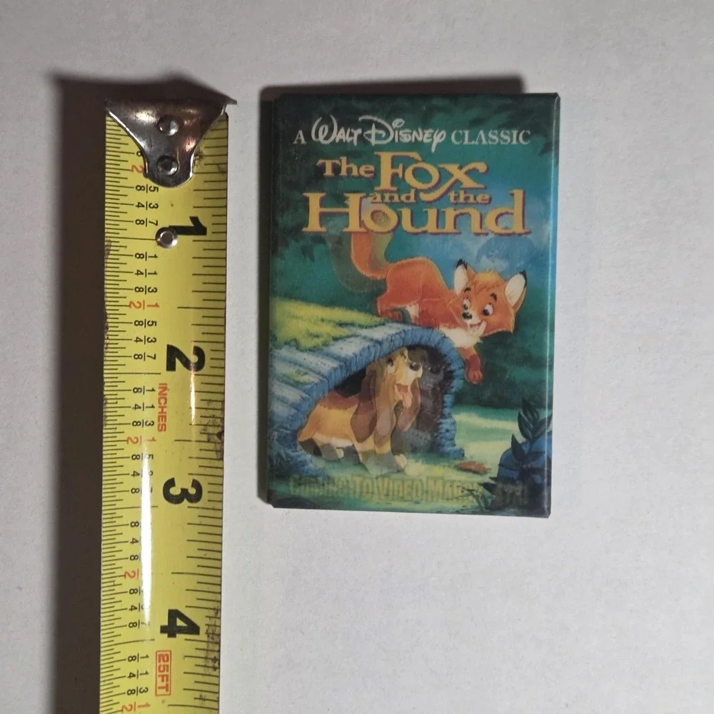 Disney | Dog | Vintage Disney Fox And The Hound Movie Promo Button Pin ...